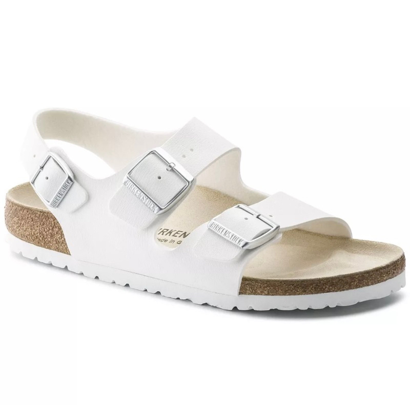 勃肯 BIRKENSTOCK Milano 米蘭 兩條涼鞋 白色 034731 | 蝦皮購物