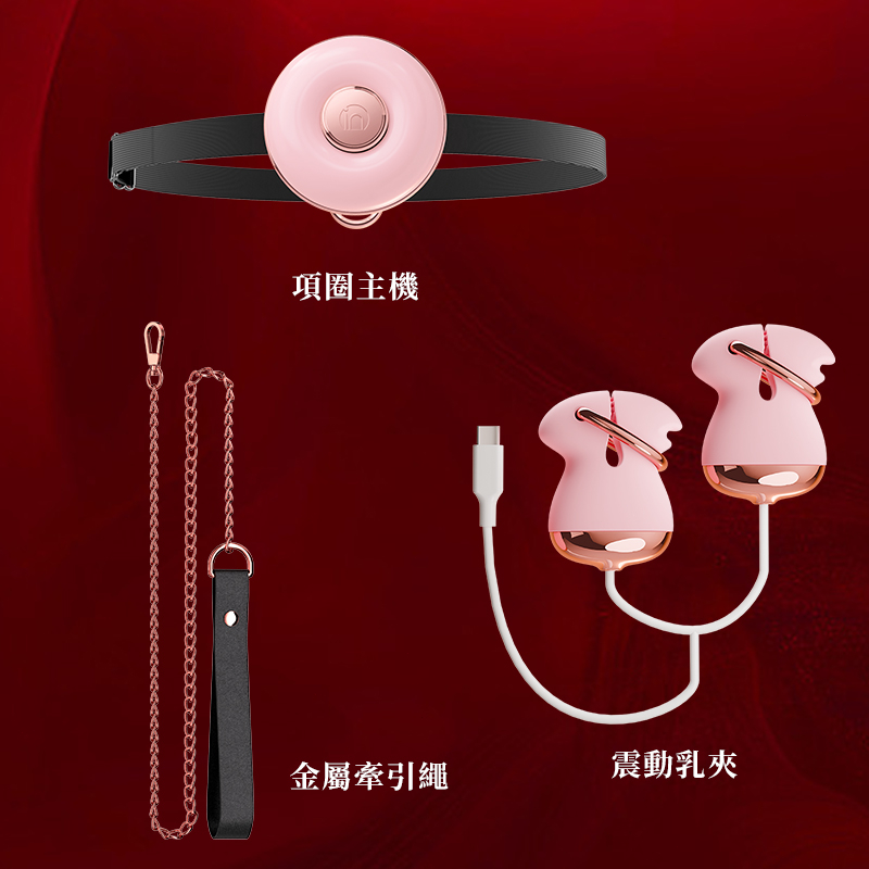 【愛未央】震動乳夾項圈套組 Bdsm情精品 後庭拉珠 新手調教道具 性奴項圈 成人用品 情趣玩具 強震跳蛋 蝦皮購物
