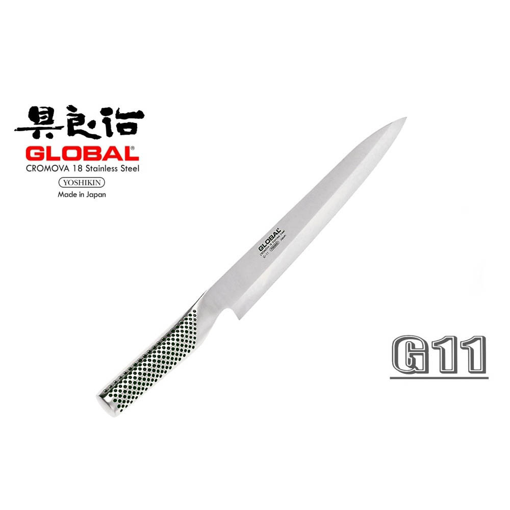 【angel 精品館 】日本具良治 GLOBAL 專業廚刀 生魚片刀25公分 G-11R | 蝦皮購物