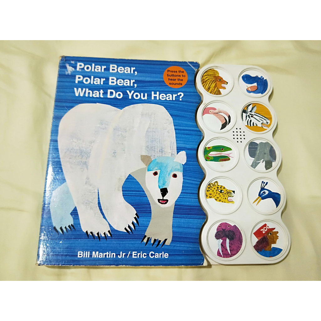 艾瑞卡爾 Eric Carle Polar Bear, Polar Bear,What Do You Hear 硬頁書 | 蝦皮購物
