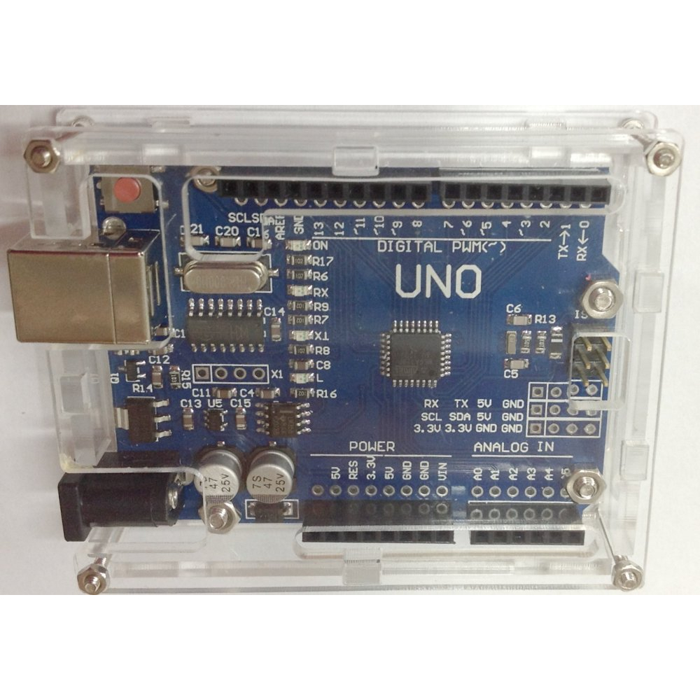 Arduino Uno R3 開發板 壓克力 外殼 網路工匠電子五金材料行 蝦皮購物 