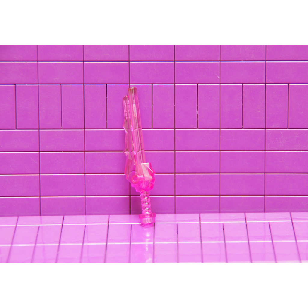 [樂高零件]忍者系列武器_透明深粉紅色長劍_86146 | 蝦皮購物