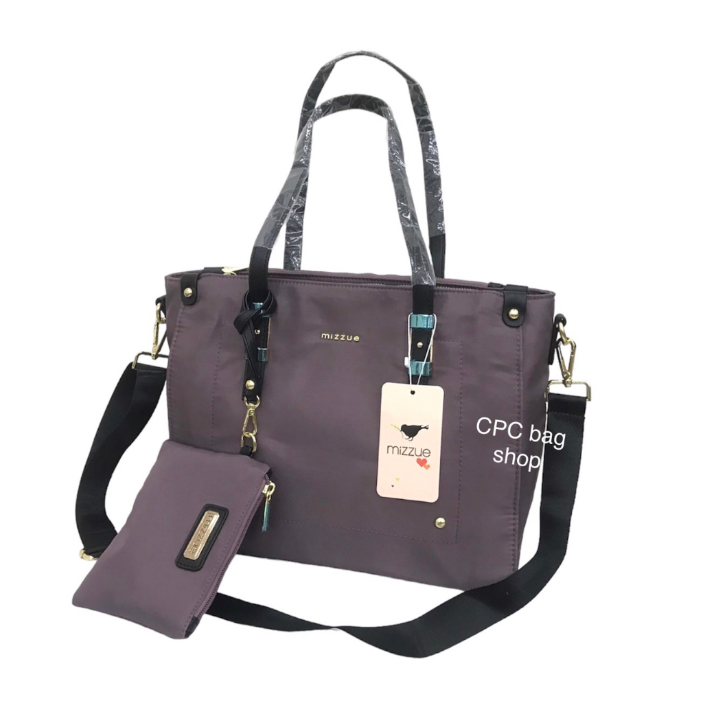 mizzue 質感尼龍 托特包 肩背包 A4可放 女包 女生包包 兩用包 文件包 防水布包包 大容量包包 (現貨) | 蝦皮購物