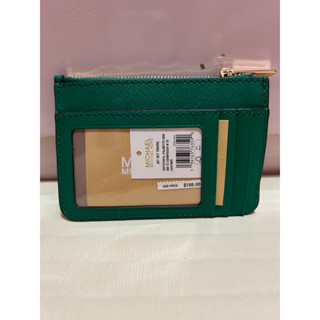 正品 全新 綠色 Michael lots MK卡包 零錢包 鑰匙包 鑰匙圈 | 蝦皮購物