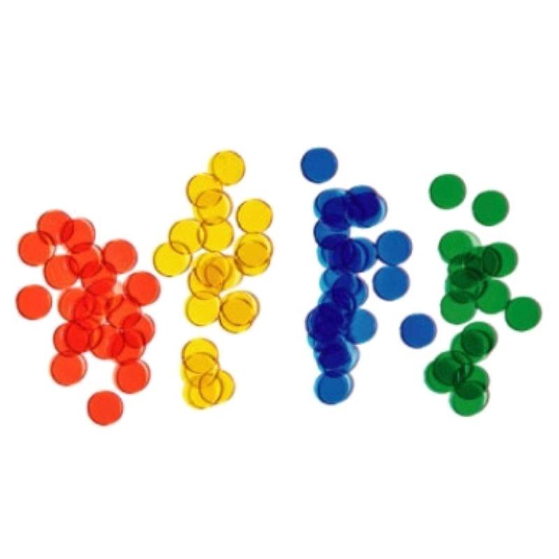 圓形透明片 （1英吋，4色，100 PCS) USL 遊思樂 教具 現貨 | 蝦皮購物