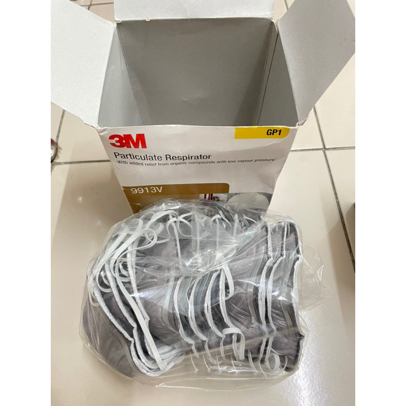 過期品3M 9913V GP1含活性碳粒狀物防護口罩PM2.5 異味-10入ㄧ盒 | 蝦皮購物