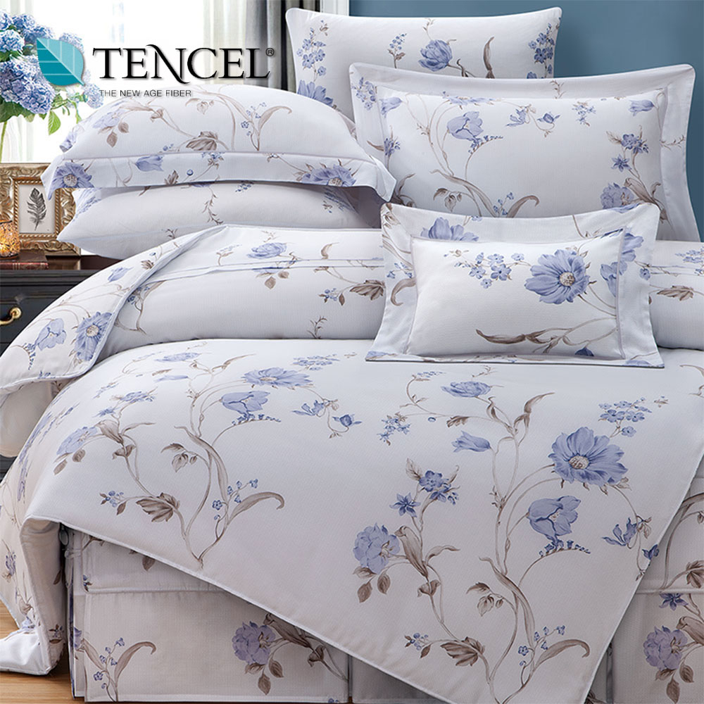 60支100%純天絲TENCEL【雙人 加大 組合】規格可選 兩用被床包四件組 七件式鋪棉床罩組 | 蝦皮購物