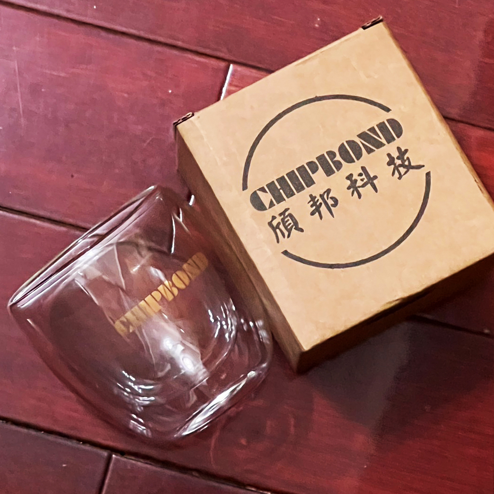 【全新】頎邦 2023股東會紀念品 雙層玻璃杯 245ml 耐熱防冷 雙層防燙 手工製作 | 蝦皮購物