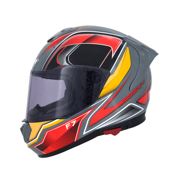 M2R 安全帽 F-7 2 科幻 水泥灰紅 內襯可拆 內藏墨鏡 耳機曹 眼鏡溝槽 全罩 | 蝦皮購物