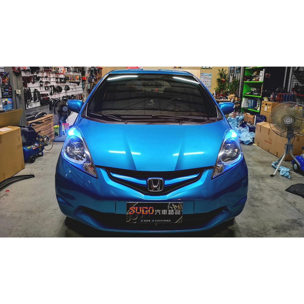 苗苗屋汽車精品 本田 HONDA FIT2/2.5代 前魚眼超高亮版LED冰藍色小燈 | 蝦皮購物