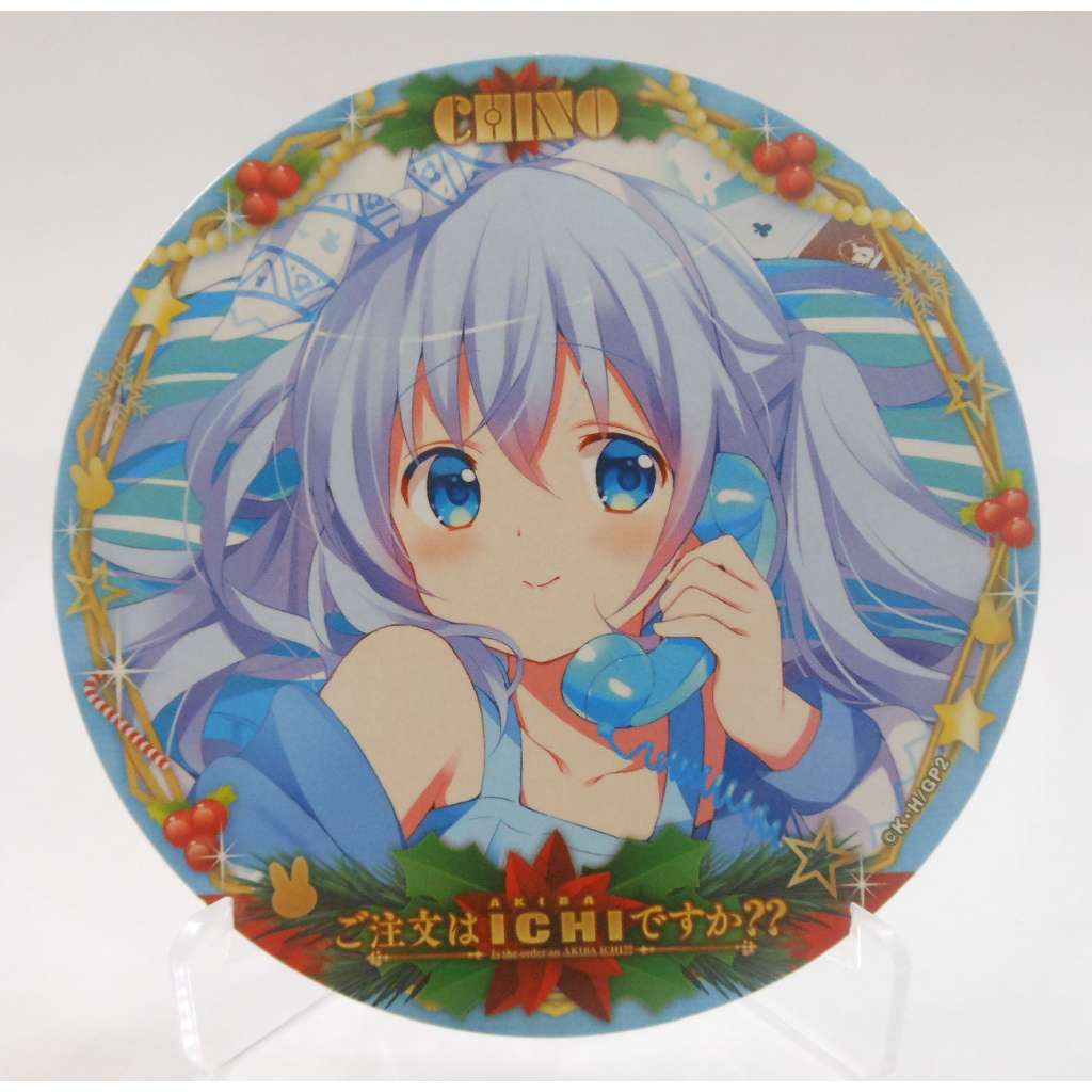 【旅人事務所】日本 AKIBA ICHI 秋葉原 UDX 限定 特典 請問您今天要來點兔子嗎？智乃 杯墊 | 蝦皮購物