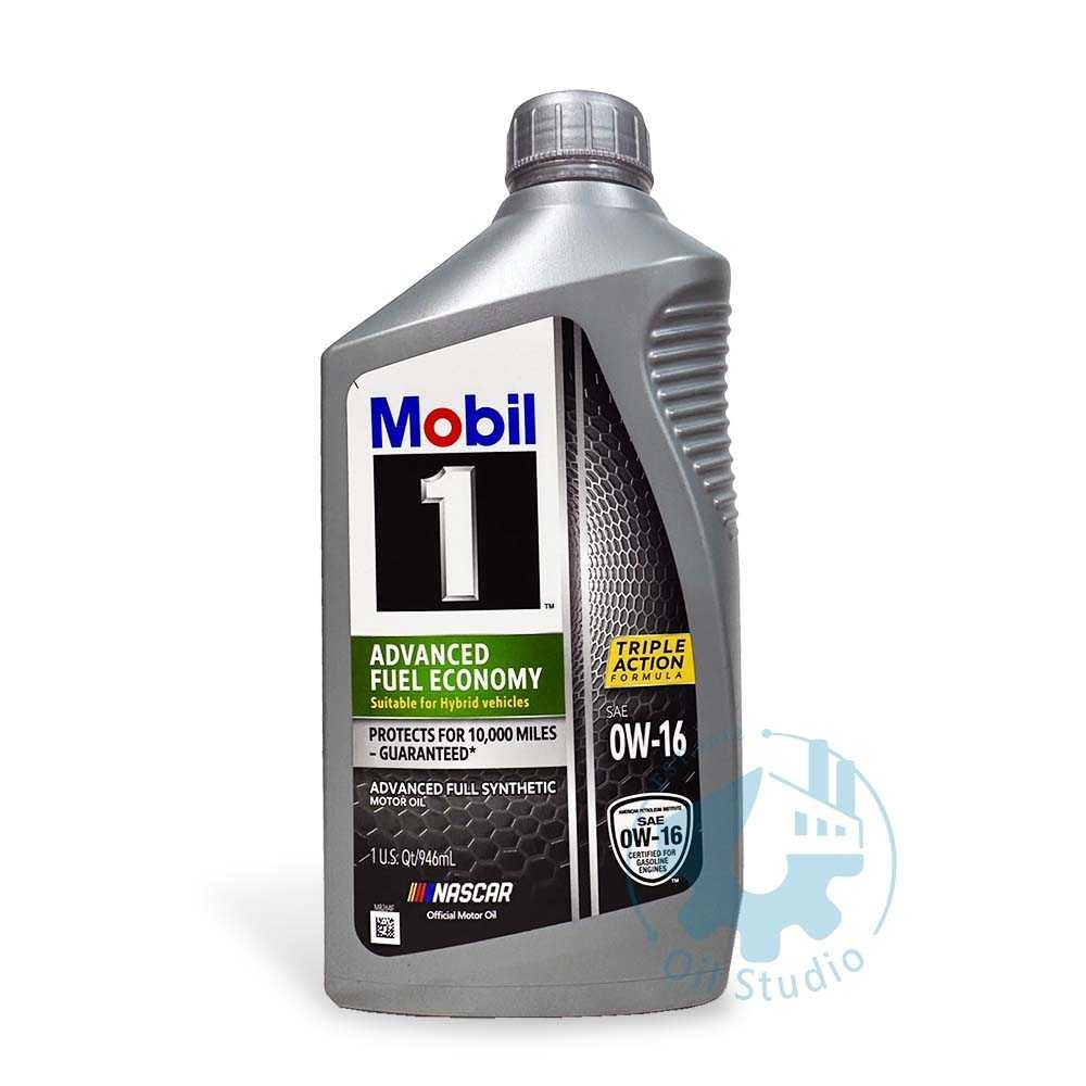 《油工坊》MOBIL 1 ADVANCED FUEL ECONOMY 0W16 超節能綠色 全合成機油 油電 | 蝦皮購物