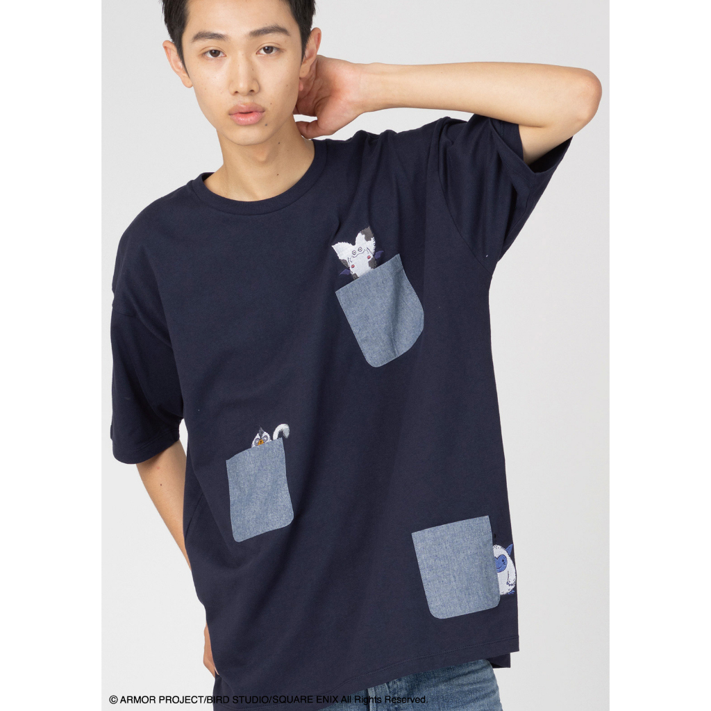 【現貨】日本品牌 Graniph x 勇者鬥惡龍 聯名款 刺繡上衣 DQ+g T恤 もふもふモンスターズ | 蝦皮購物