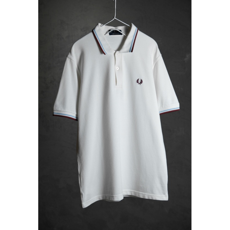Fred Perry M12N Twin-tTpped Polo Shirt經典英國製M12復刻雙色滾邊Polo杉 白色 | 蝦皮購物