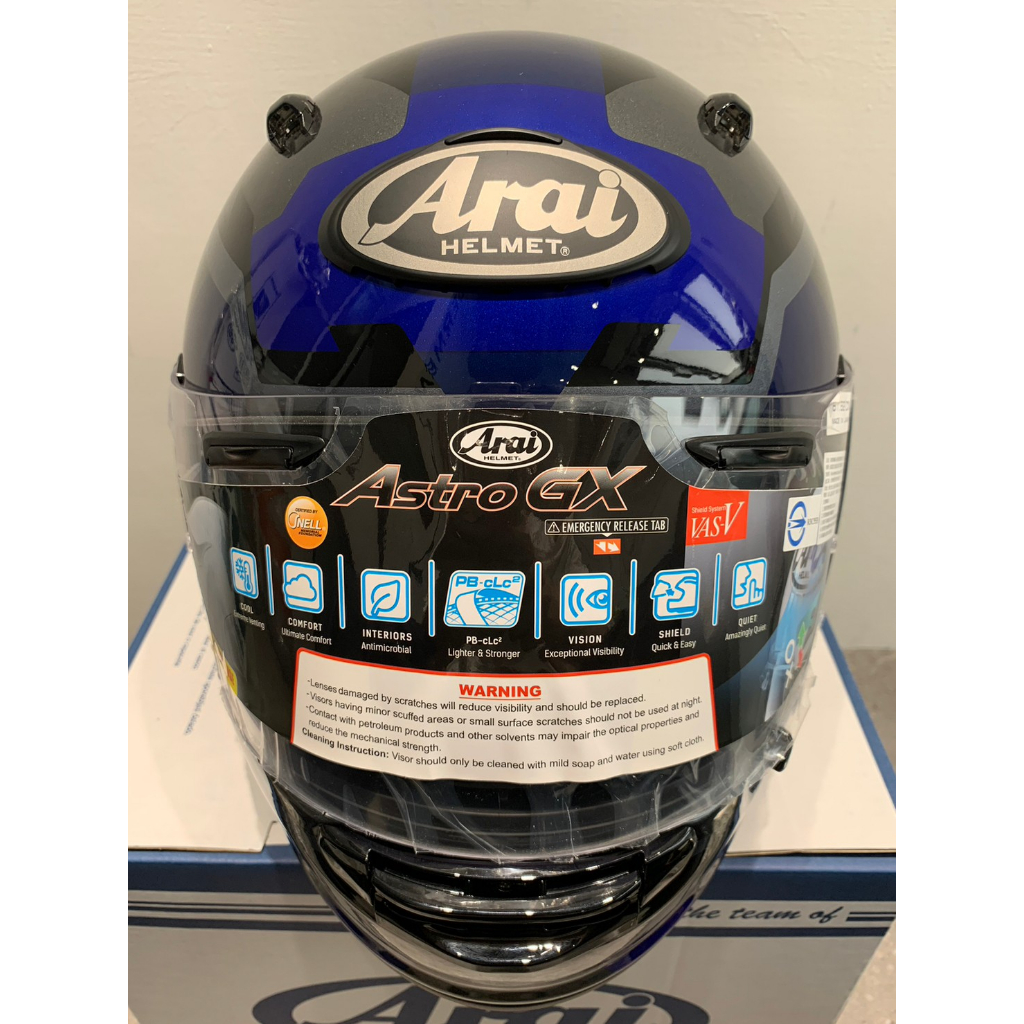 新兄弟帽店』實體店面 現貨 ARAI Astro-GX ASTRO-GX FACE 藍灰 納普斯公司貨 頂規帽 | 蝦皮購物