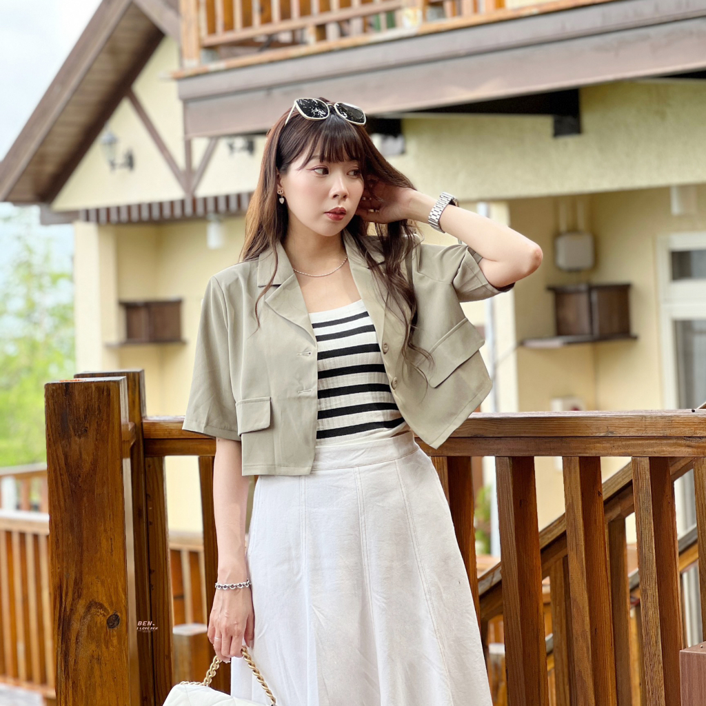 肩膀都變窄了 小墊肩西裝外套 BENBEN《EL- 3021》現貨 | 蝦皮購物