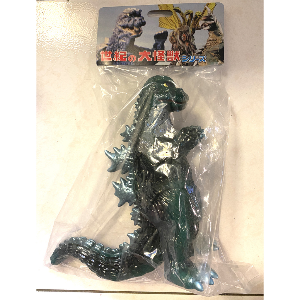 2006年 全新未拆 現貨免運 日本製 Marmit Godzilla 1973 哥吉拉對梅加洛 綠色版 10吋彩膠 | 蝦皮購物