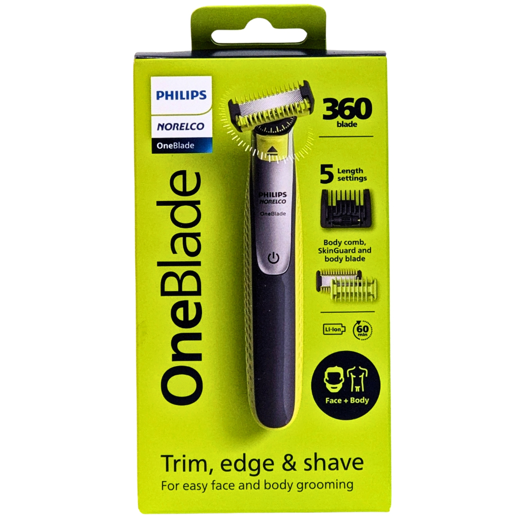 Philips Norelco OneBlade 360 QP2834 臉部+身體 電動刮鬍刀 電鬍刀 取代QP2630 | 蝦皮購物