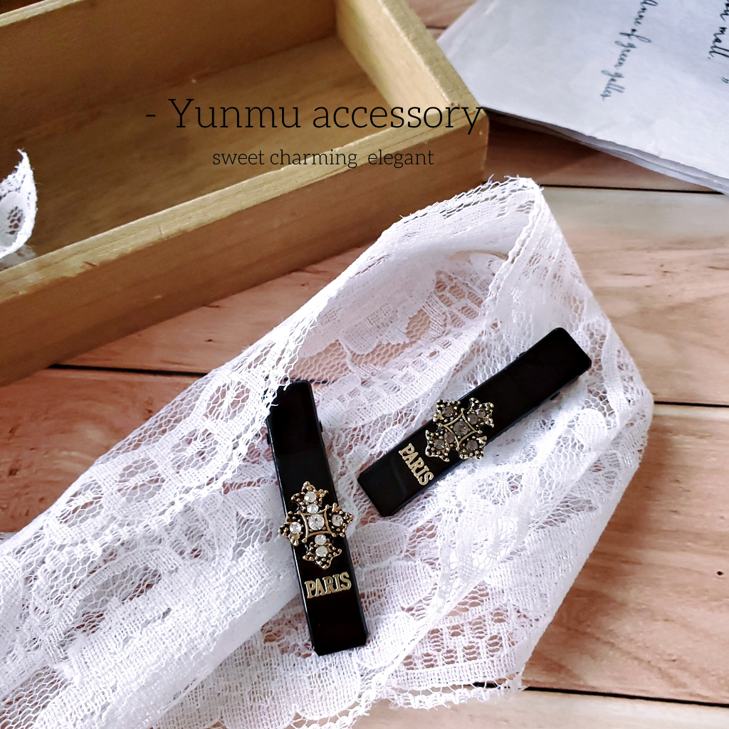 韓國空運 正韓 個性十字水鑽壓夾 秀氣髮夾 鴨嘴夾 髮夾 側夾 瀏海夾 0210(0622)HR4700 | 蝦皮購物