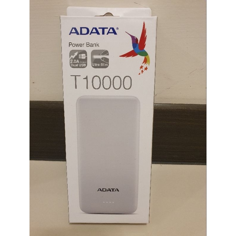 ADATA 威剛 T10000 輕薄時尚行動電源 10000mAh(時尚白) | 蝦皮購物