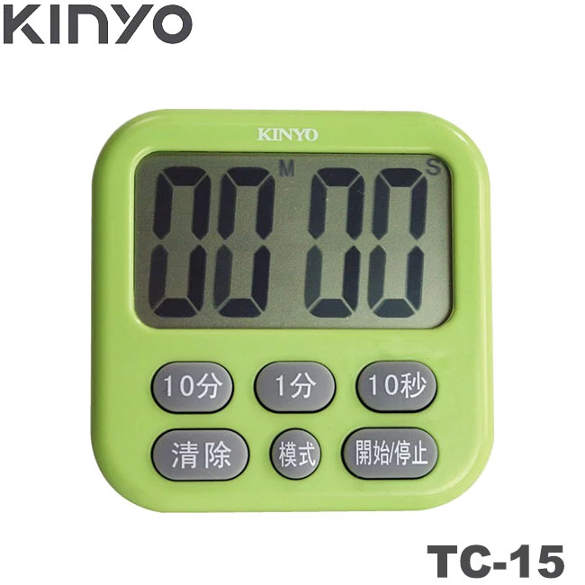 【3CTOWN】含稅 KINYO 金葉 TC-15 電子式多按鍵 正倒數計時器 時鐘模式 大螢幕 大數字 | 蝦皮購物