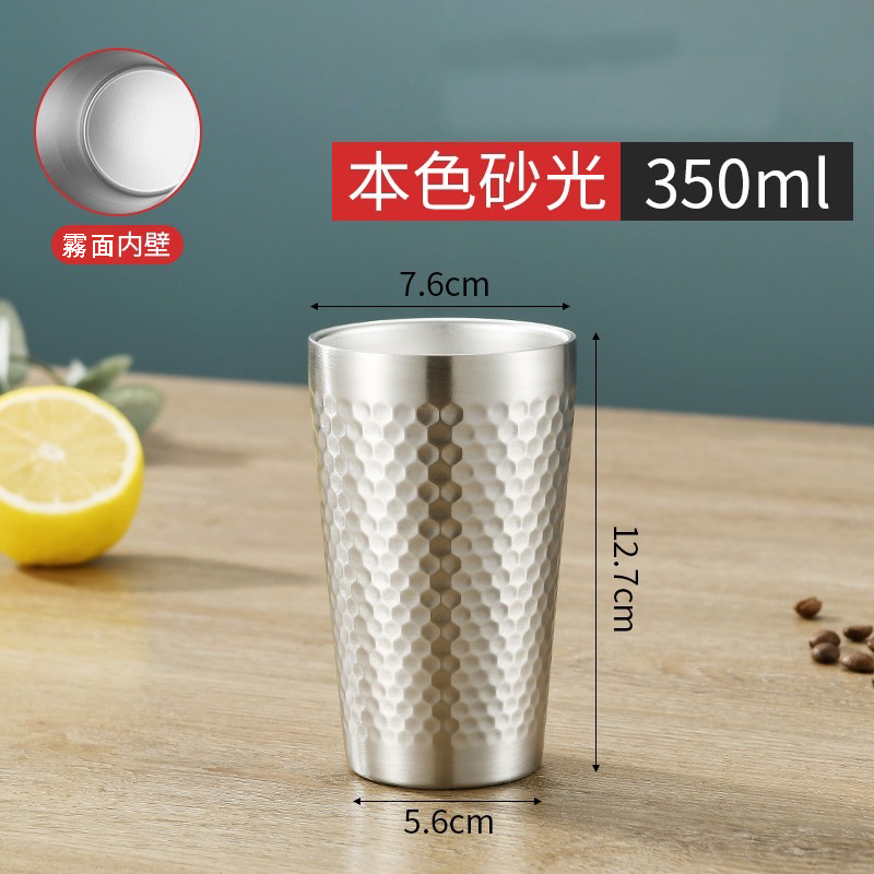 【304雙層不鏽鋼】雙層不鏽鋼杯 不鏽鋼雙層隔熱杯 不鏽鋼杯 不銹鋼杯 口杯 水杯 飲料杯 鋼杯 露營杯 冷飲杯 咖啡杯 | 蝦皮購物