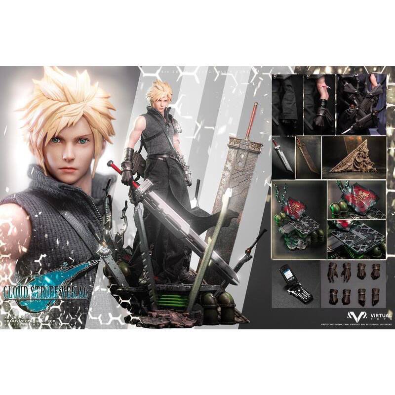 VTSTOYS 1/6 電玩 太空戰士 最終幻想 7 克勞德 Final Fantasy | 蝦皮購物