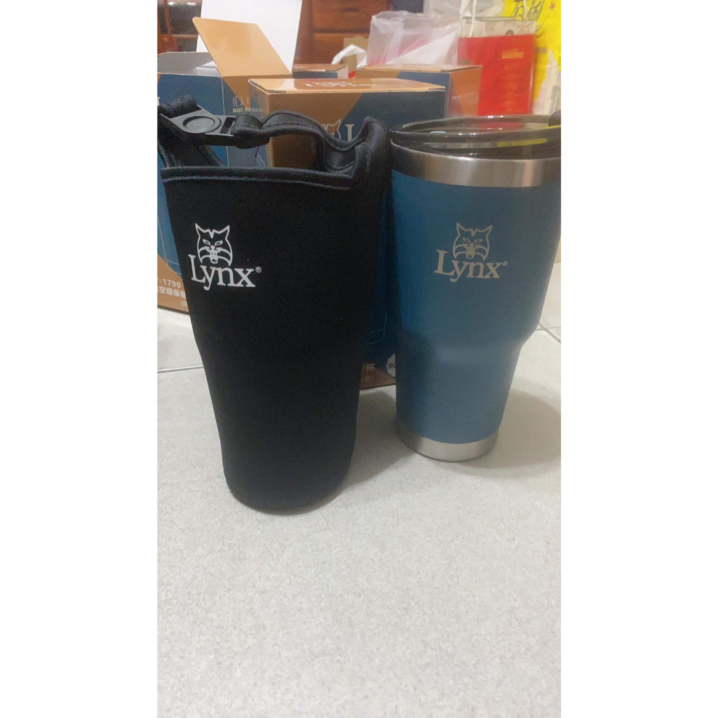 Lynx 真空環保冰霸杯 隨行杯(含提袋)900ML兩用杯蓋(吸管孔+直飲孔) | 蝦皮購物