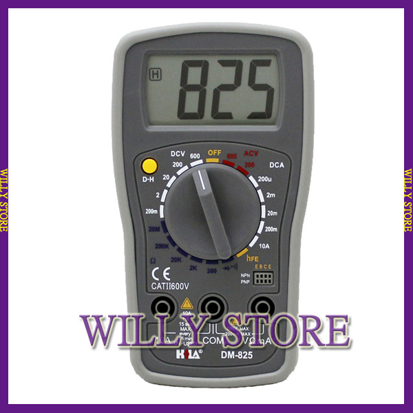 【WILLY STORE】HILA DM-825 數字三用電錶 電錶 三用電錶 交直流電壓/電阻/二極體 | 蝦皮購物