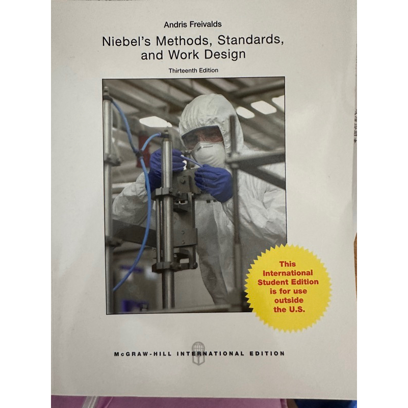 Niebel's methods standards and work design 13th 「工作研究 原文書」 | 蝦皮購物