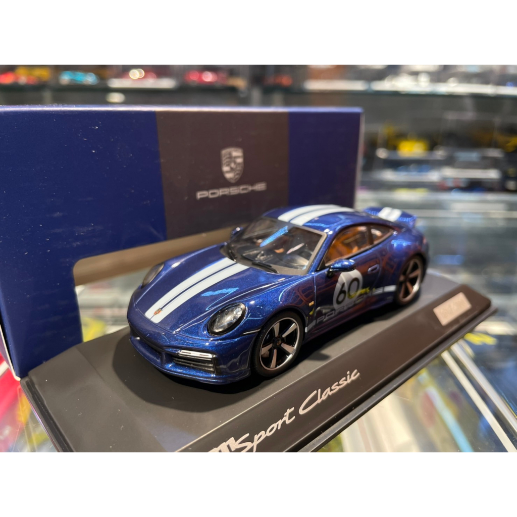 吉華@ 1/43 原廠 Porsche 911 Sport Classic 992 Gentian bl | 蝦皮購物