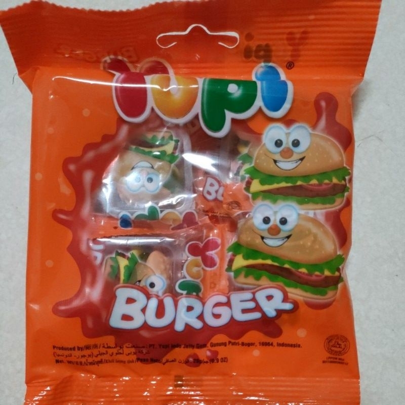 「撿點便宜好快樂」印尼yupi 呦皮QQ漢堡軟糖 小包裝 28g | 蝦皮購物