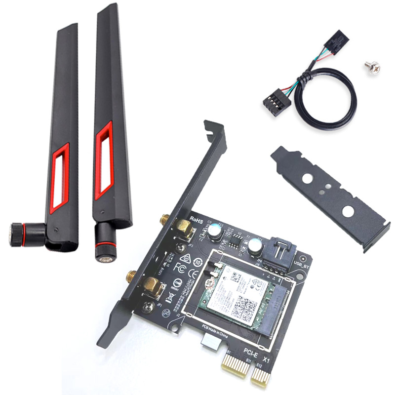 全新現貨 Intel AX210 WiFi6 6E 6G無線網路卡 M.2 藍牙5.3 AX200 筆記型電腦 PCIE | 蝦皮購物