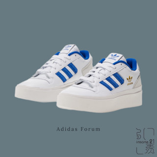 ADIDAS FORUM BONEGA 白藍 奶油 厚底 皮革 增高 女鞋 GX4414【Insane-21】 | 蝦皮購物