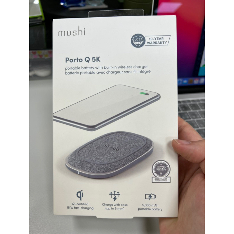 [轉售]全新 Moshi Porto Q 5K 無線充電行動電源 | 蝦皮購物