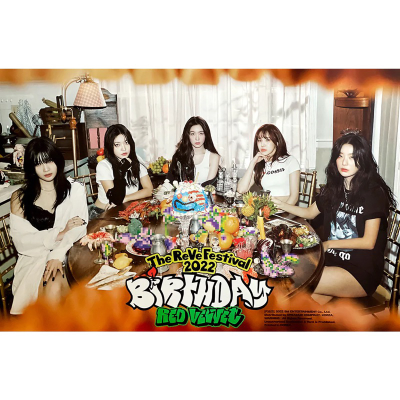 Red velvet birthday cake ver. cake版 專輯 海報 未折疊 官方 Irene Wendy | 蝦皮購物