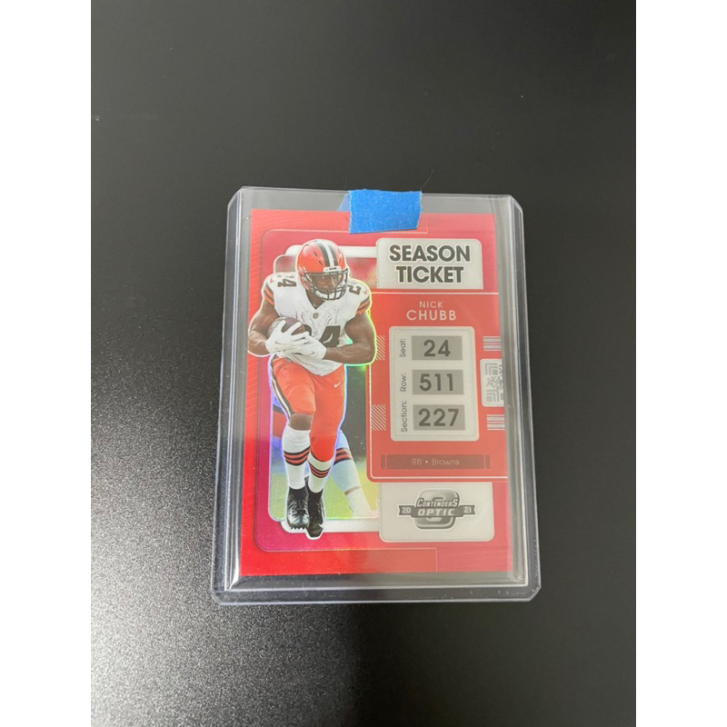 NFL球員卡2021 Nick Chubb contenders optic 限量/175張（非RC) | 蝦皮購物