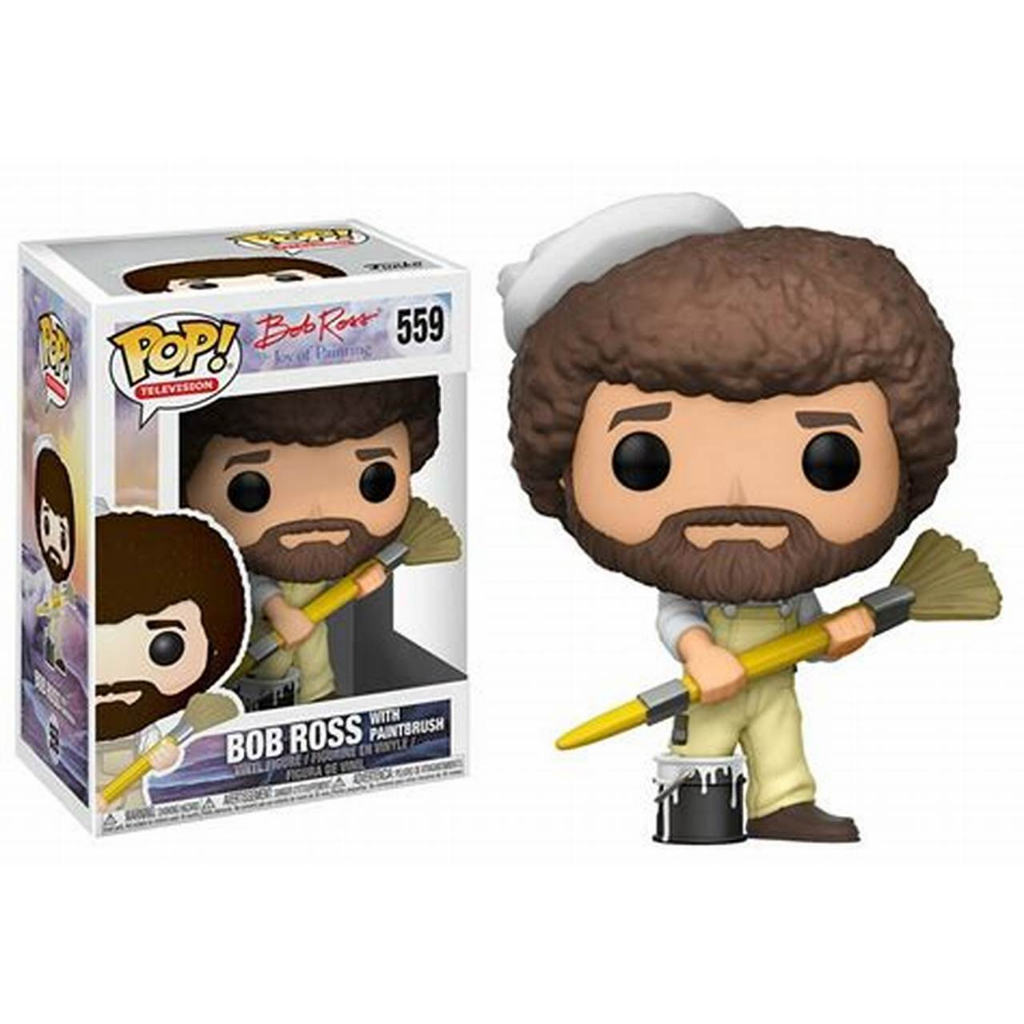 《老實賣家》現貨/誠可議 Funko pop #559 油畫大師 BOB ROSS 連身工作服刷油漆版 台灣無代理 絕版 | 蝦皮購物