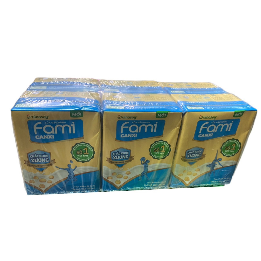 FAMI豆漿 越南豆漿 鈣營養豆奶 原質豆奶 含鈣豆奶 越南飲食 一組6*200ml | 蝦皮購物