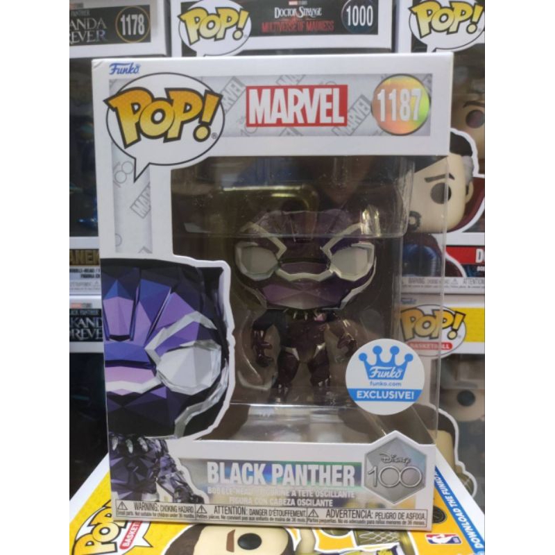 FUNKO POP 正版 1187 黑豹 100th 迪士尼 一百周年紀念 限定版 FS貼 漫威 系列 | 蝦皮購物