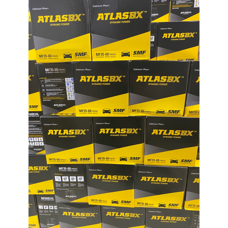 ATLASBX 75D23L 75D23R 高啟動電力 特斯拉原廠指定電池55D23L加強版 YUASA 75D23L | 蝦皮購物