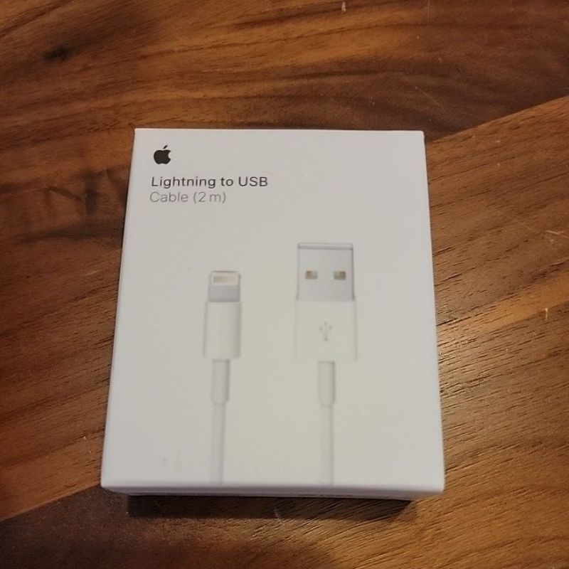 [全新現貨, 特價優惠] Apple 原廠 Lightning to USB 連接線 2M 公司貨盒裝 | 蝦皮購物