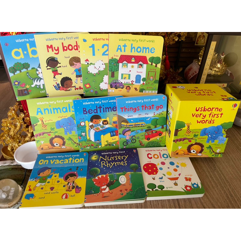 🔥現貨🔥Usborne Very First Words 系列 10本兒童英文單字入門書 紙板硬頁書 英文童書 | 蝦皮購物