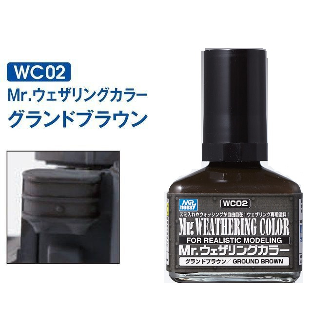 【詠揚模型玩具店】郡氏 郡式 GSI WC02 擬真舊化漆 舊化 漬洗液 褐色 原野棕色 40ml | 蝦皮購物