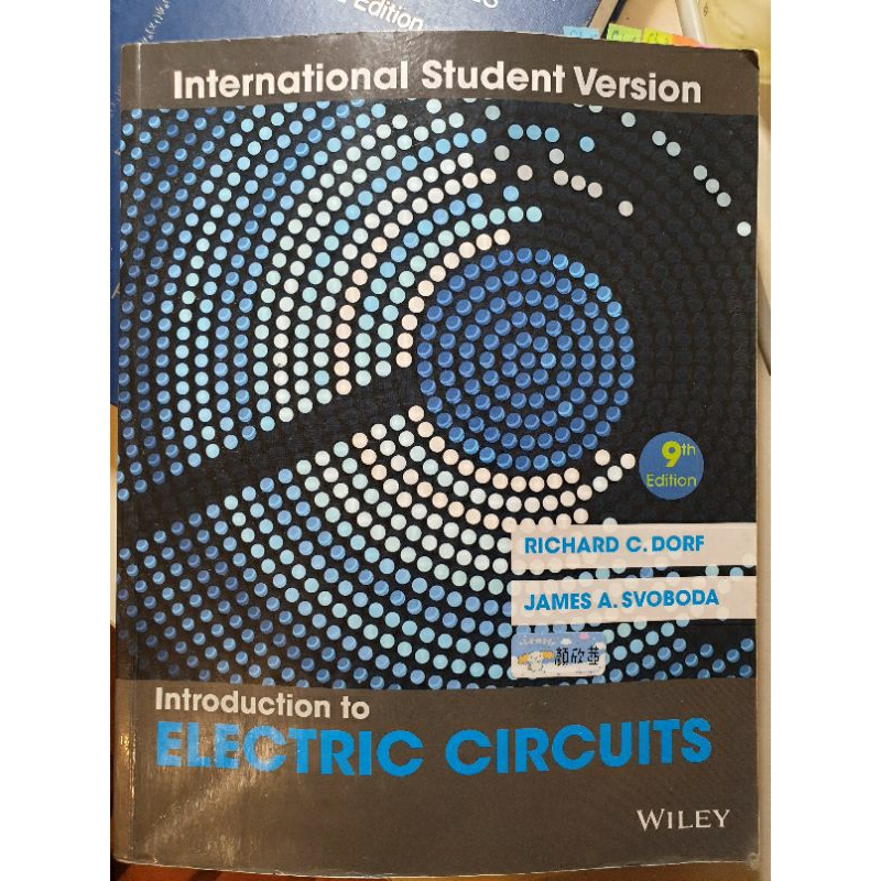 電路學 第九版 Introduction To Electric Circuits 9th｜wiley｜二手書 蝦皮購物