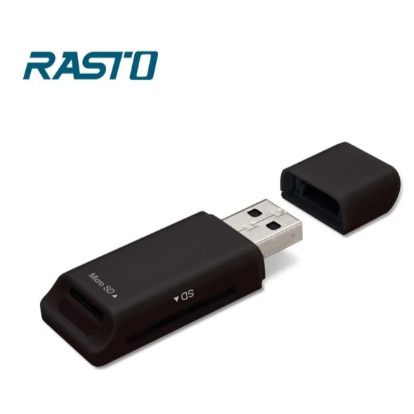 RASTO｜RT7 隨身型 USB 雙槽讀卡機 台灣晶片/隨插即用/可讀取SD Micro SD TF記憶卡 | 蝦皮購物