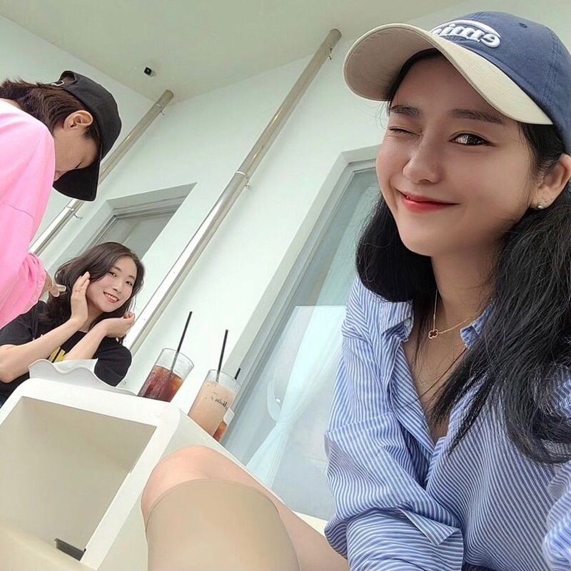 LuluOni_Korea ~ 現貨賣場 現貨在台 25新上市 愛心款 韓國 EMIS 棒球帽 刺繡 Jisoo 同款 | 蝦皮購物