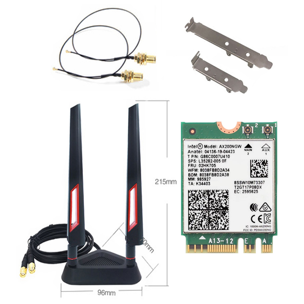 全新現貨 Intel AX200 WiFi6 雙頻 無線網路卡 M.2 藍牙 5.2 PCIE AX210 筆記型電腦 | 蝦皮購物