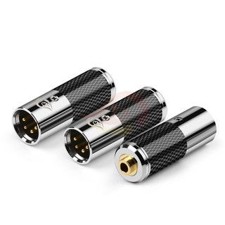 4.4轉XLR4 XLR 4pin XLR4pin 轉接頭 轉接 碳纖維 純銀 平衡 3.5 2.5 4.4母轉卡農公 | 蝦皮購物