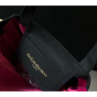YSL 帆布包 購物袋 手提袋 托特包 金色刺繡 厚實挺包 雜誌附錄包 手提包附錄包 雜誌包 外出包 | 蝦皮購物